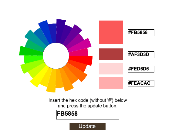 hex code colour wheel